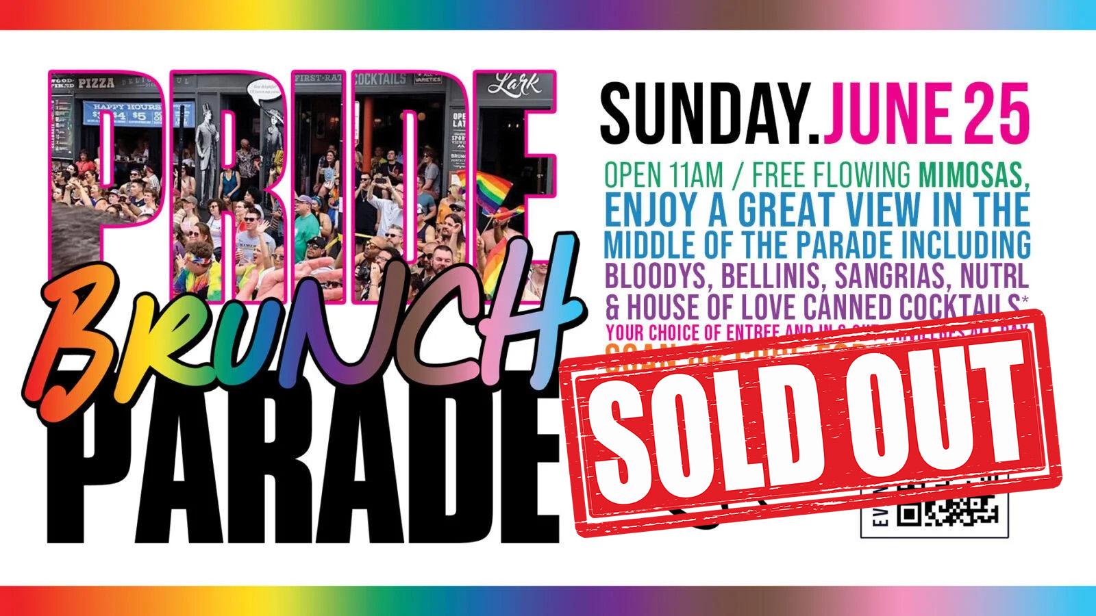 Pride Parade Brunch And Viewing Party At Lark • Lark Restaurant & Bar ...