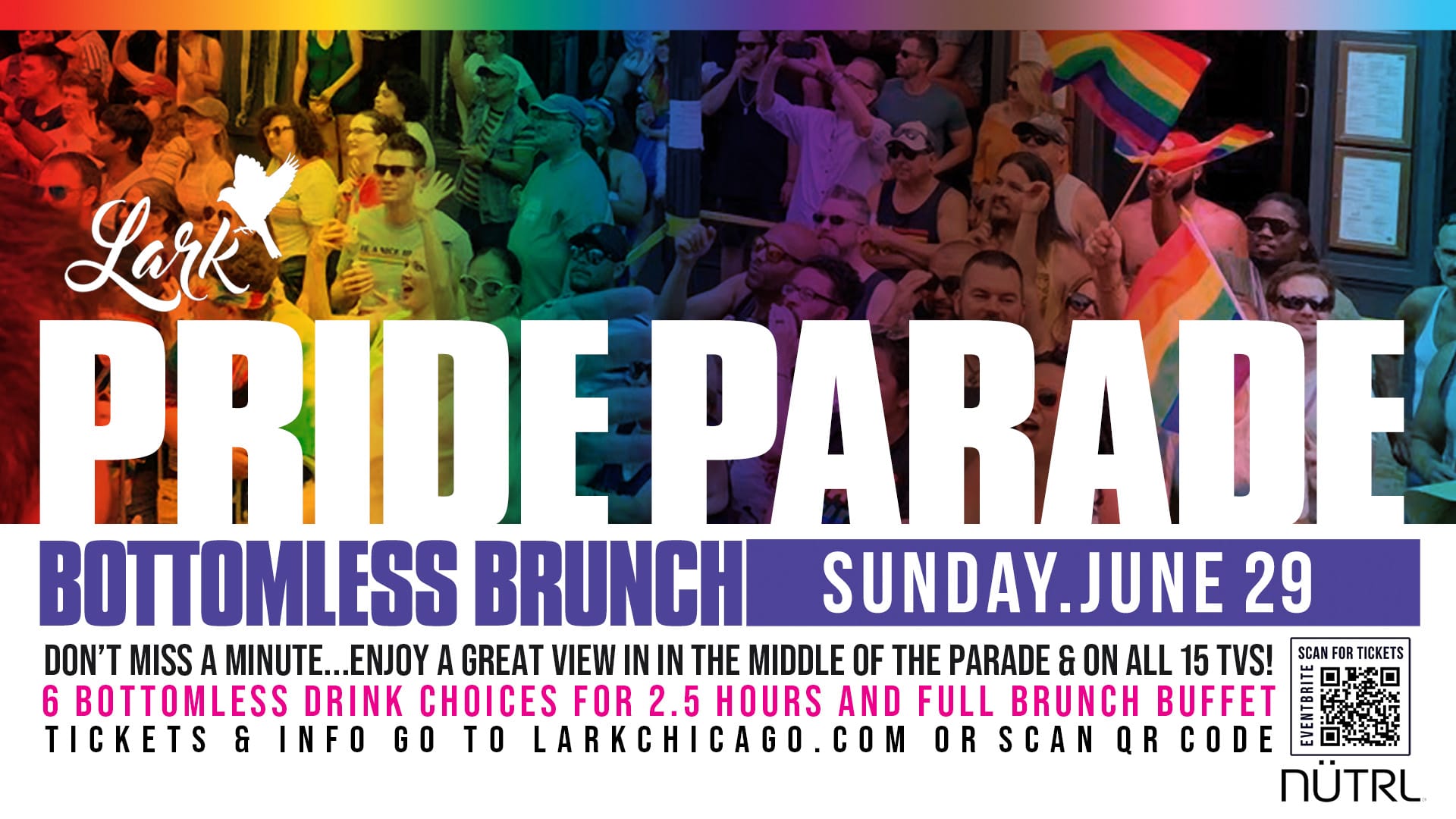 Chicago Pride Parade Bottomless Brunch And Viewing Party 2025 • Lark ...