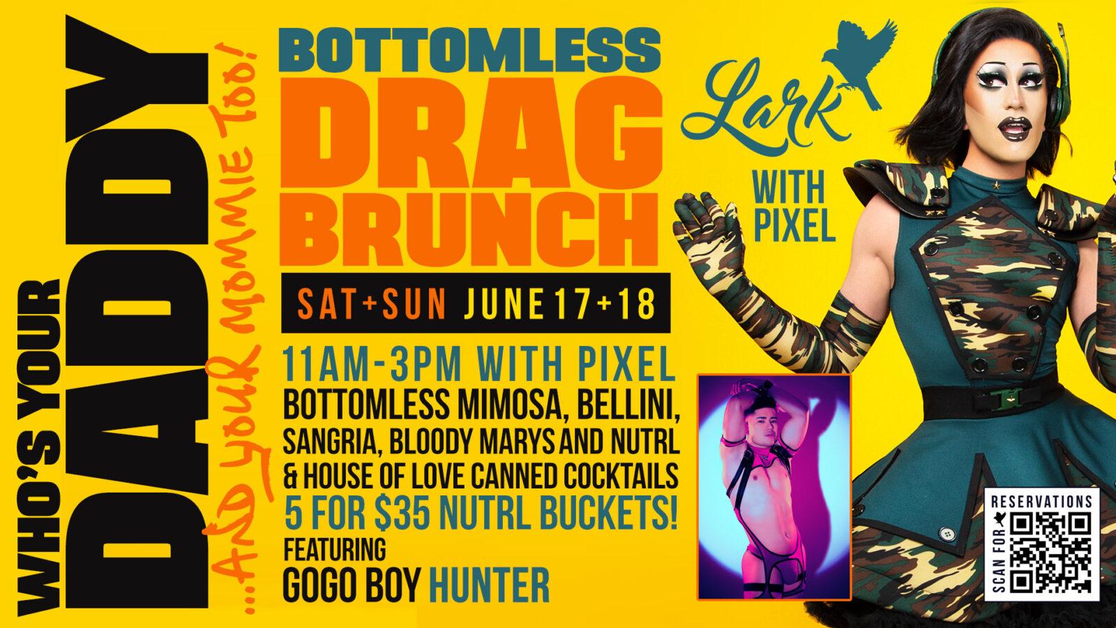 Who's Your Daddy Bottomless Drag Brunch • Lark Restaurant & Bar Chicago