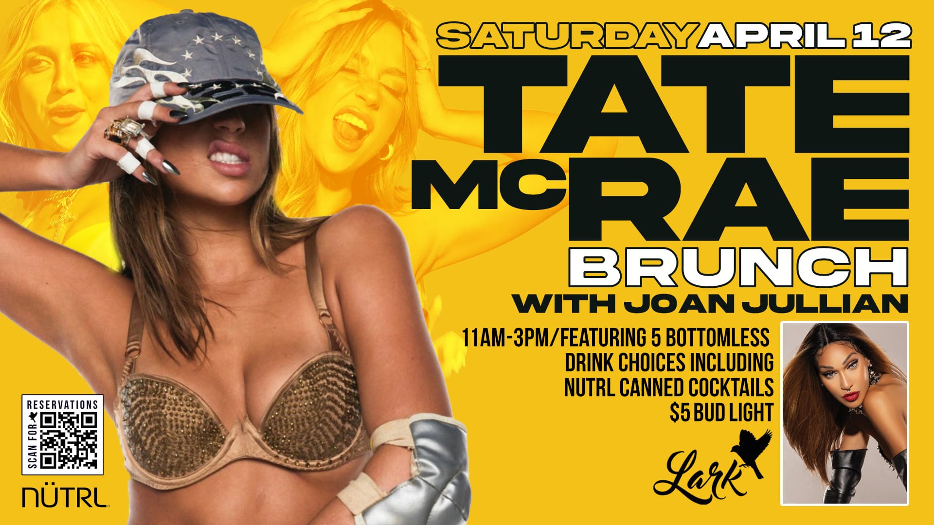 The Tate McRae Drag Brunch • Lark Restaurant & Bar Chicago